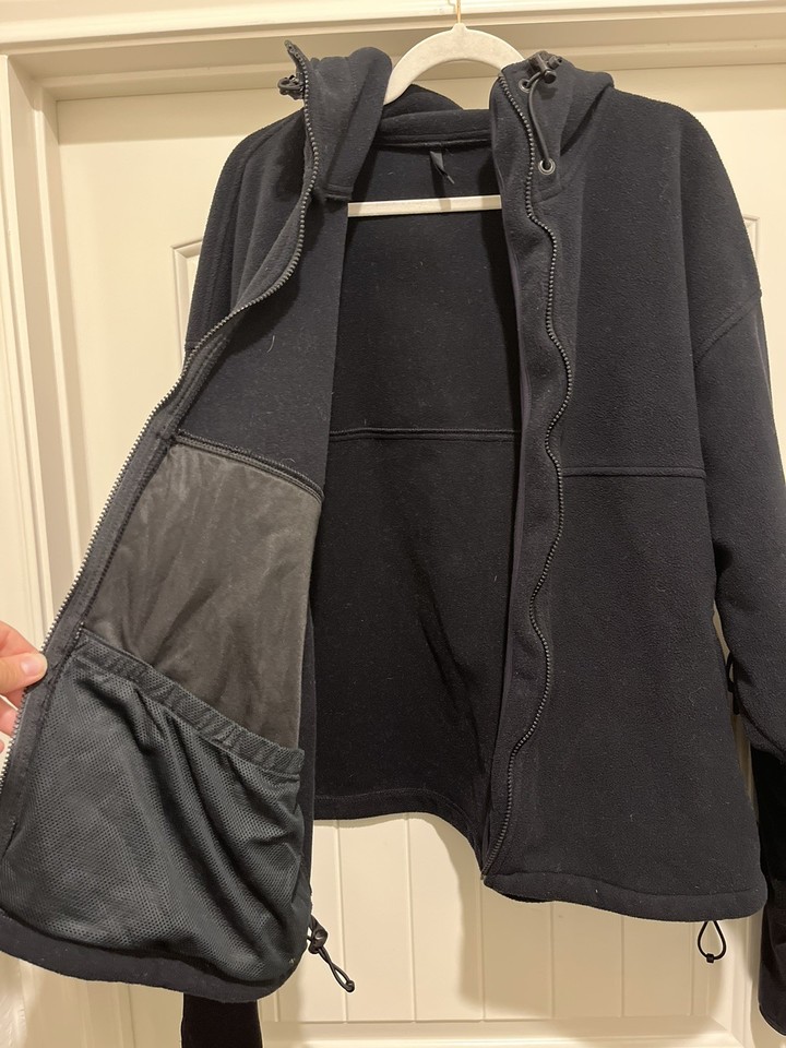 USGI Fleece Windstopper Jacket Black XL X-Large Regular Peckham SPEAR ...