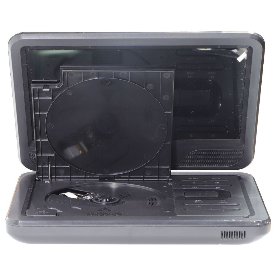 GPX 10.1-in Bluetooth DVD Player with Wireless Headphones - Black ...