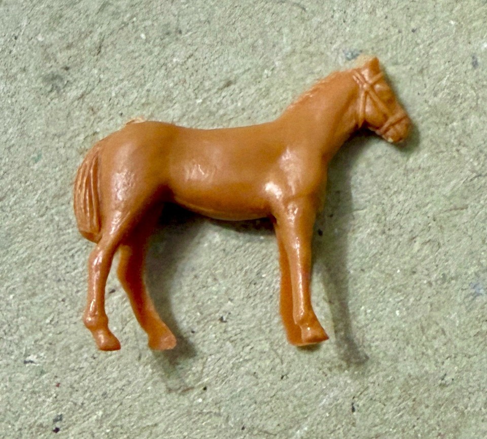 073 Dinky Dublo Horse Box -Reproduction Plastic Horse - Black/White ...