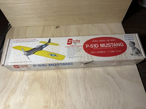Sterling P-51d Mustang Profile Control Line Model Airplane Kit | eBay