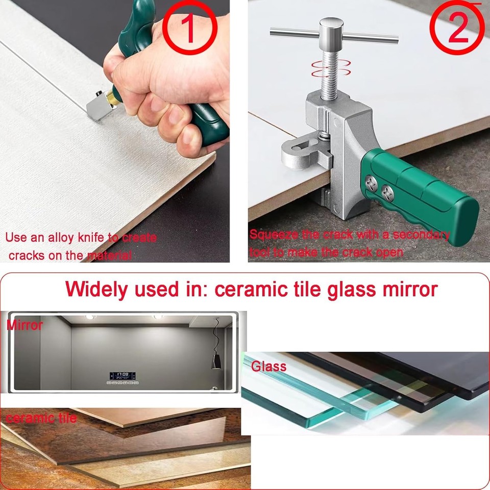 12 pcs Glass Cutter Tool set,Tile Cutter Hand Tool，Mirror Cutting Kit ...