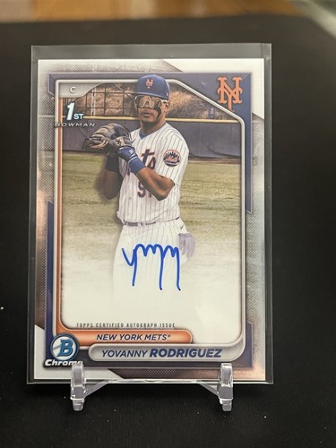 Yovanny Rodriguez 2024 Bowman Chrome 1st On Card Auto New York Mets | eBay