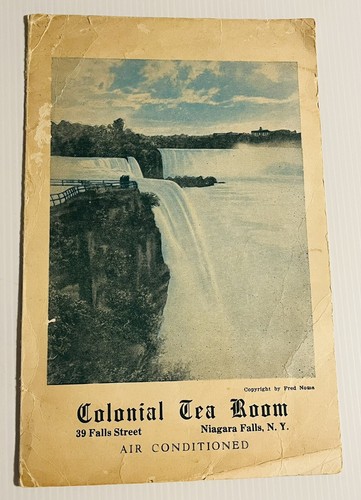 1942 Vintage Niagara Falls Restaurant Menu Colonial Tea Room | eBay