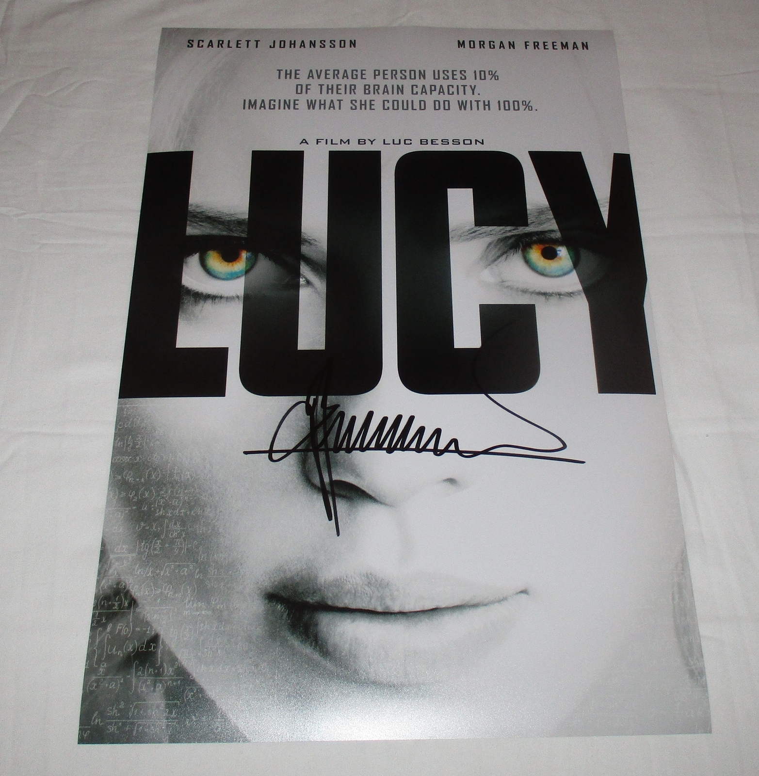 LUC BESSON SIGNED LUCY 12X18 MOVIE POSTER | eBay