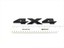 2015-2020 DODGE RAM 1500 3-D FLAT BLACK 4X4 EMBLEM NAMEPLATE BADGE OEM ...