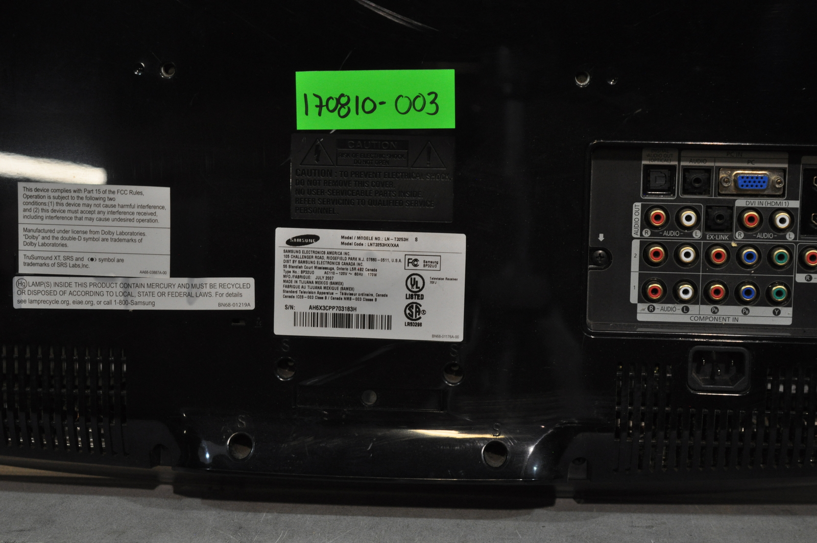 SAMSUNG LN-T3253H Inverter HS320WV12 | eBay