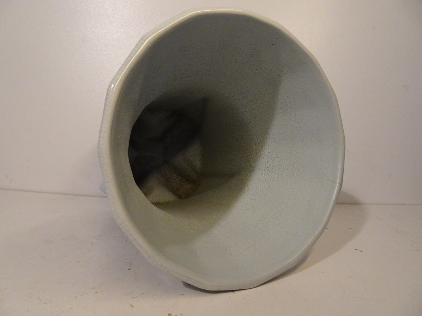 ANTIQUE LARGE ART DECO VASE CRAQUELED NIMY IMPERIALE ROYALE BELGIUM ...