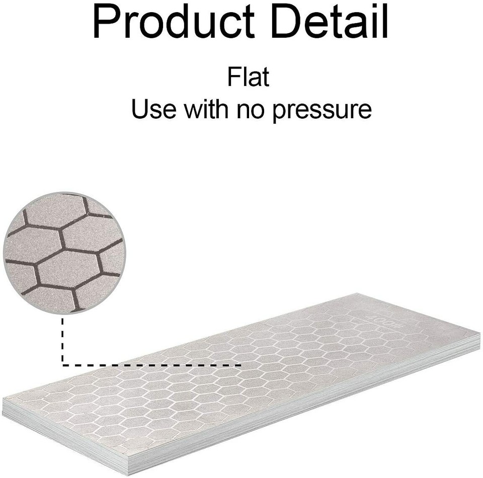 Diamond Sharpening Stone 8 Inch Diamond Hone Sharpening Plate 400/1000 ...