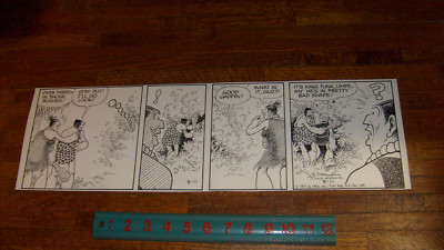 ALLEY OOP ORIGINAL STRIP ART 3-11-1971, hamlin & graue, KING GUZ ...