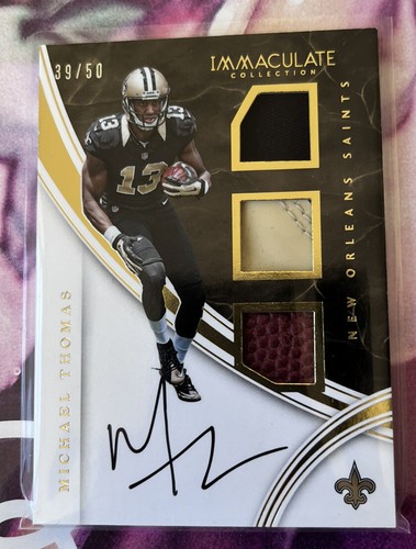 2016 Panini Immaculate Michael Thomas Autograph 39/50 SP Rookie Auto RC ...