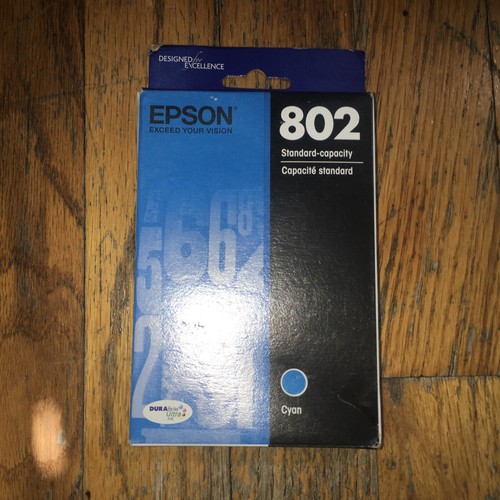 Epson DURABrite Ultra T802 Original Ink Cartridge - Cyan. 9/23 | eBay