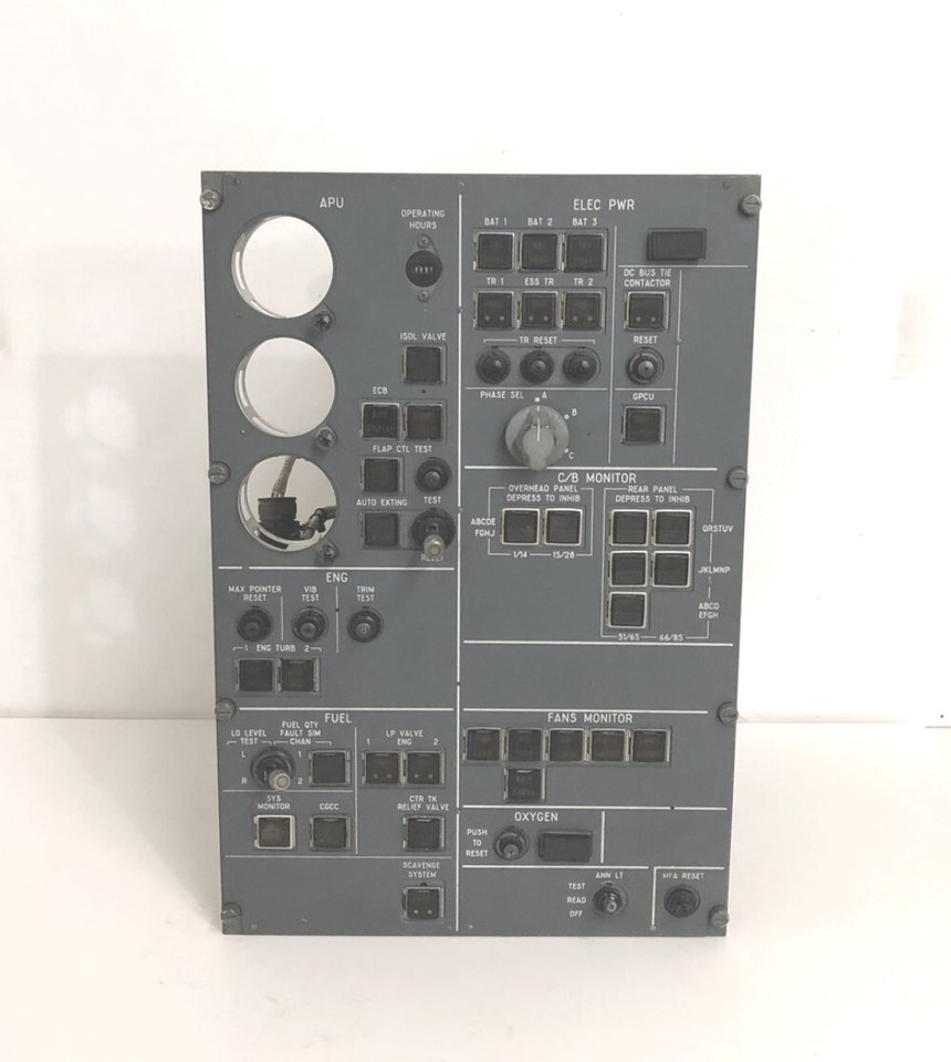 Airbus Aircraft APU Electrical Control Panel 472VU | eBay