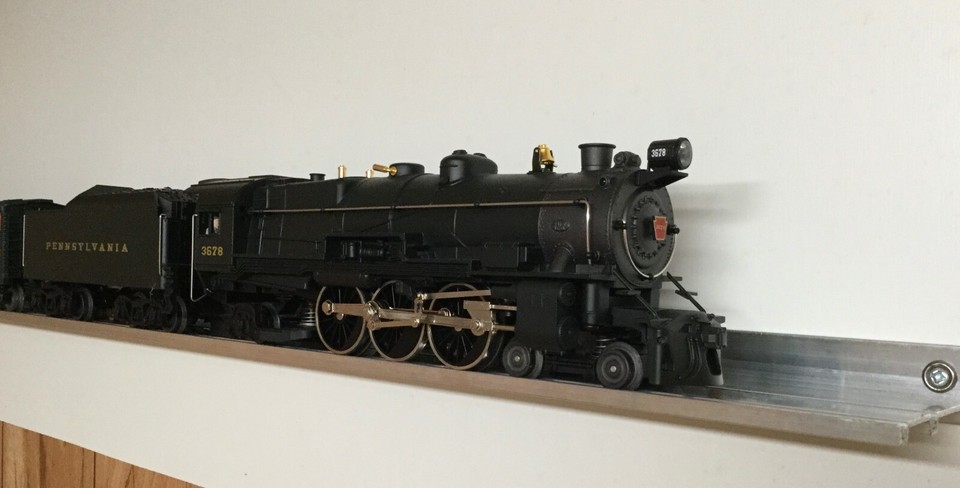 TRAIN SHELF with END CAPS - 24 inch - Wall Display - Model Railroad ...