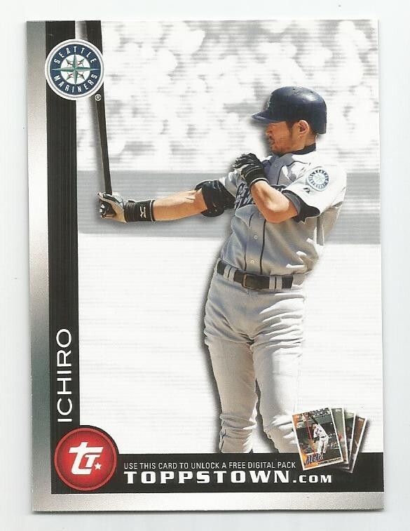 2010 Topps Ichiro Suzuki Ticket to Topps Town Insert Card #TTT6 Seattle ...