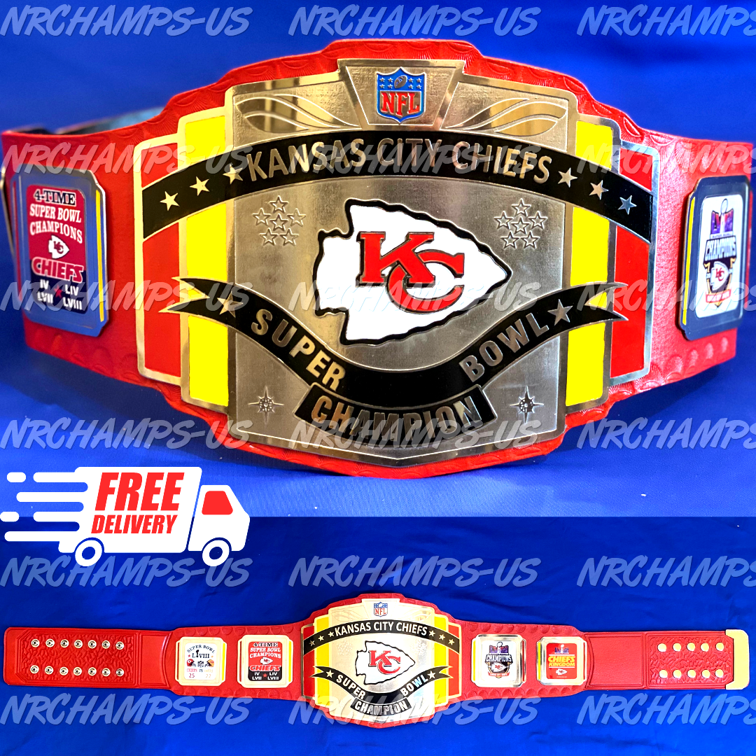 Kansas City Chiefs Championship Belt Football Super Bowl Title Adult ...