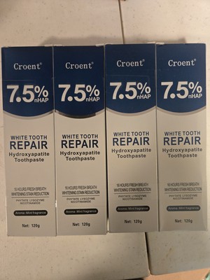 Croent White Tooth Repair Hydroxyapatite Toothpaste 7.5% nHAP 4-Pack | eBay