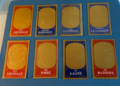 1965 Topps Embossed Lot 16 HOFers - VG/EX ! | eBay