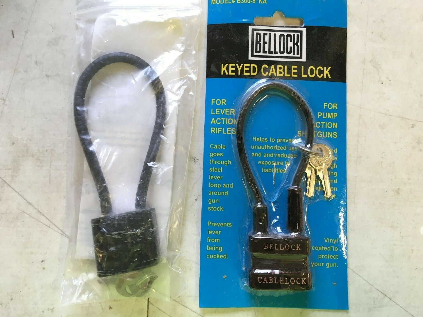 Bellock Keyed Cable Lock Model #B300-8KA-Worldwide ship | eBay