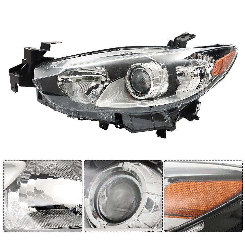Left+Right Fit For 2014-2017 Mazda 6 Headlamps Halogen Headlight ...