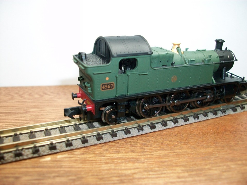 Dapol ND020 45xx 2-6-2 tank loco 4567 Great Western shirtbutton livery ...