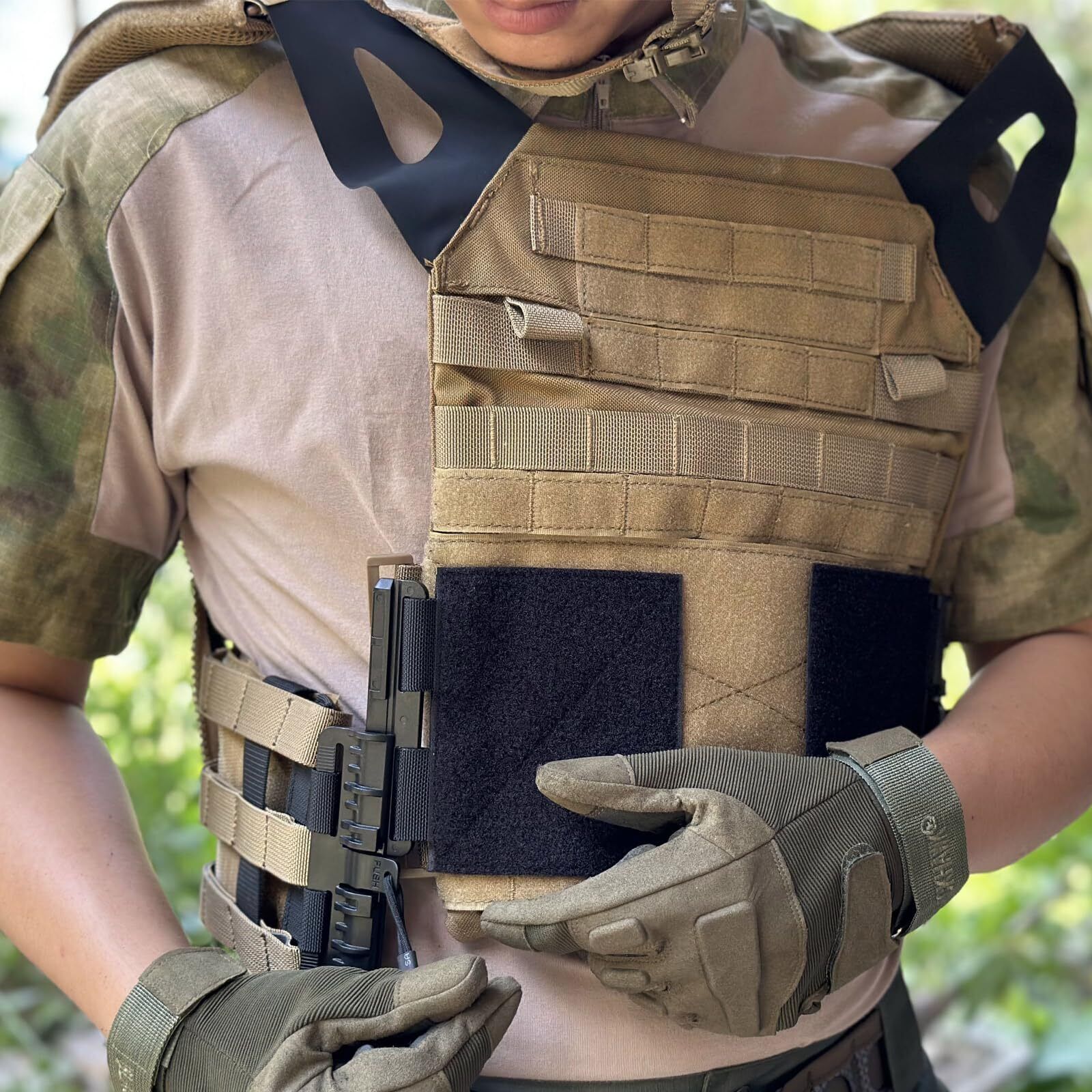 MOLLE Quick Release Buckle Set Tube Cummerbund Adapter for Tactical ...