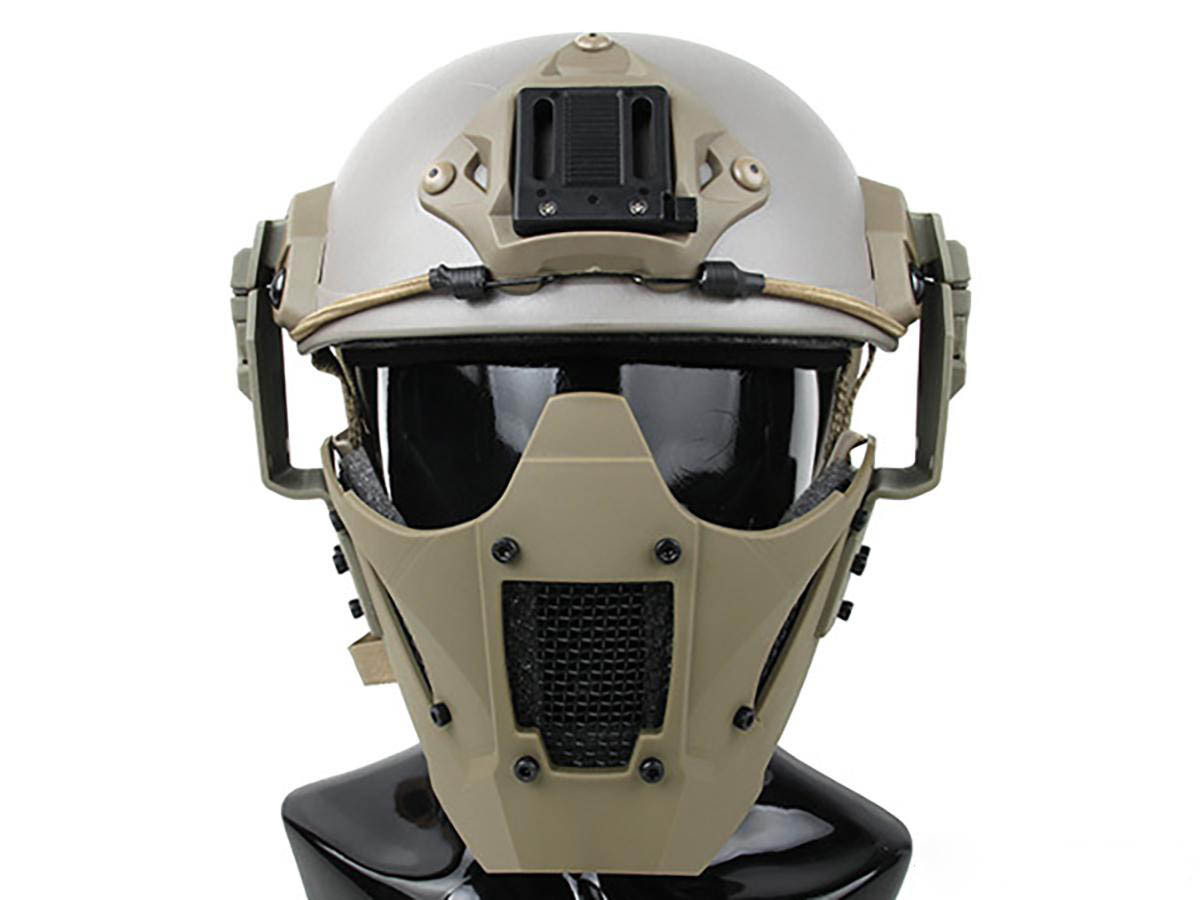 DLP Tactical Polymer & Steel Face Mask for ACH / MICH / FAST Bump ...
