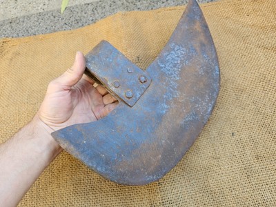 Antique Maritime Hand Forged Iron Whaling Axe Knife Flensing Blubber ...