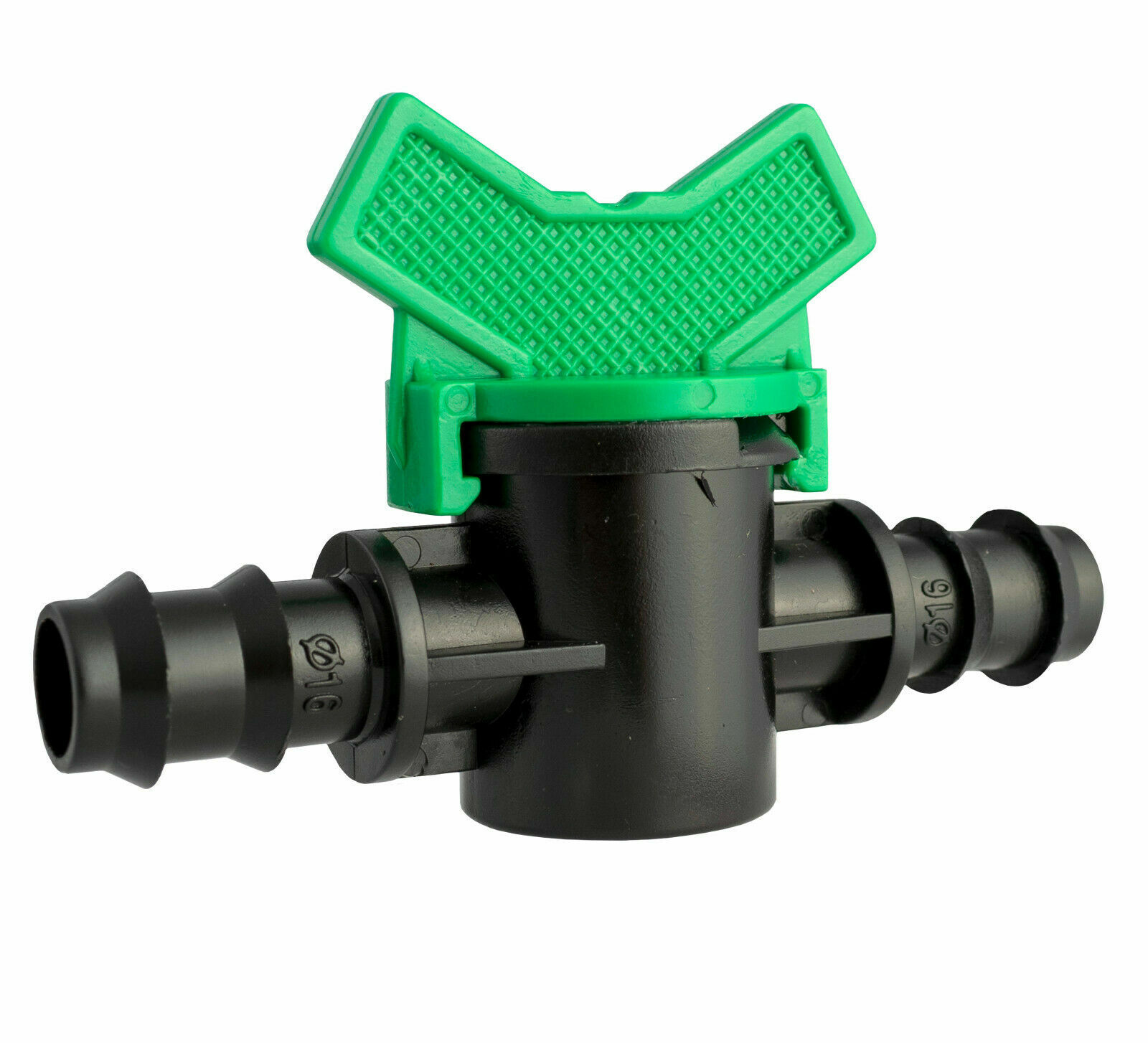 13mm In-Line Tap Valve Fitting Connector Garden Irrigation On Off Fits ...