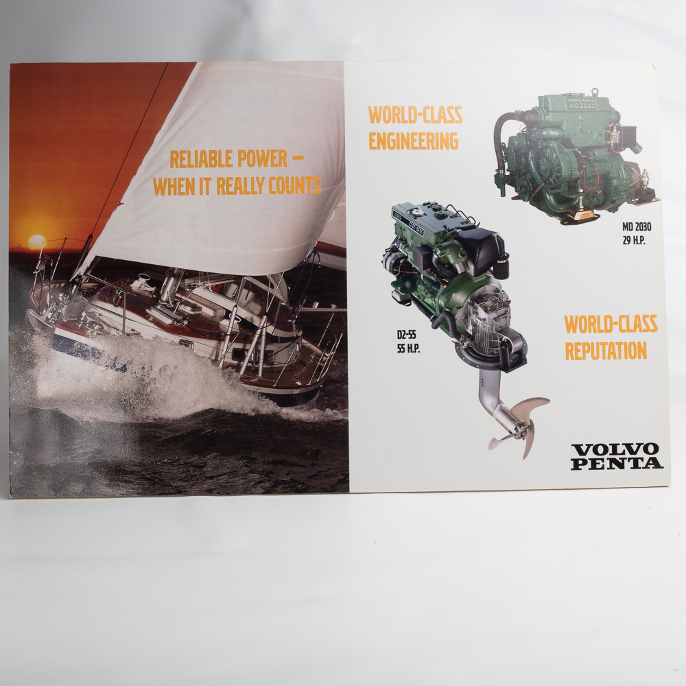 Vintage Volvo Penta Engine Counter Display Sign MD 2030 D2-55 Sailboat ...