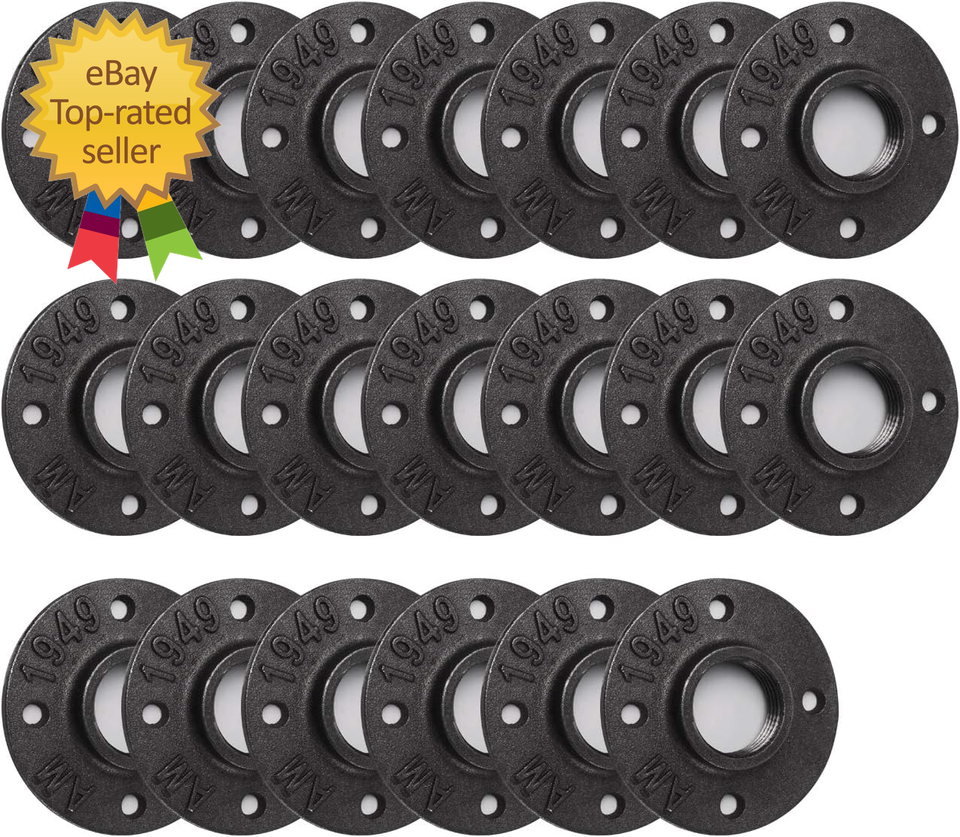 3/4 Floor Flange 20Pack 4 Bolt Iron Pipe Flange | eBay