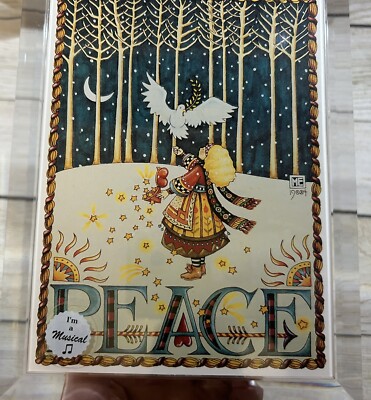 Mary Engelbreit Gold Crest Musical Peace Plays SILENT NIGHT Frame VIDEO ...