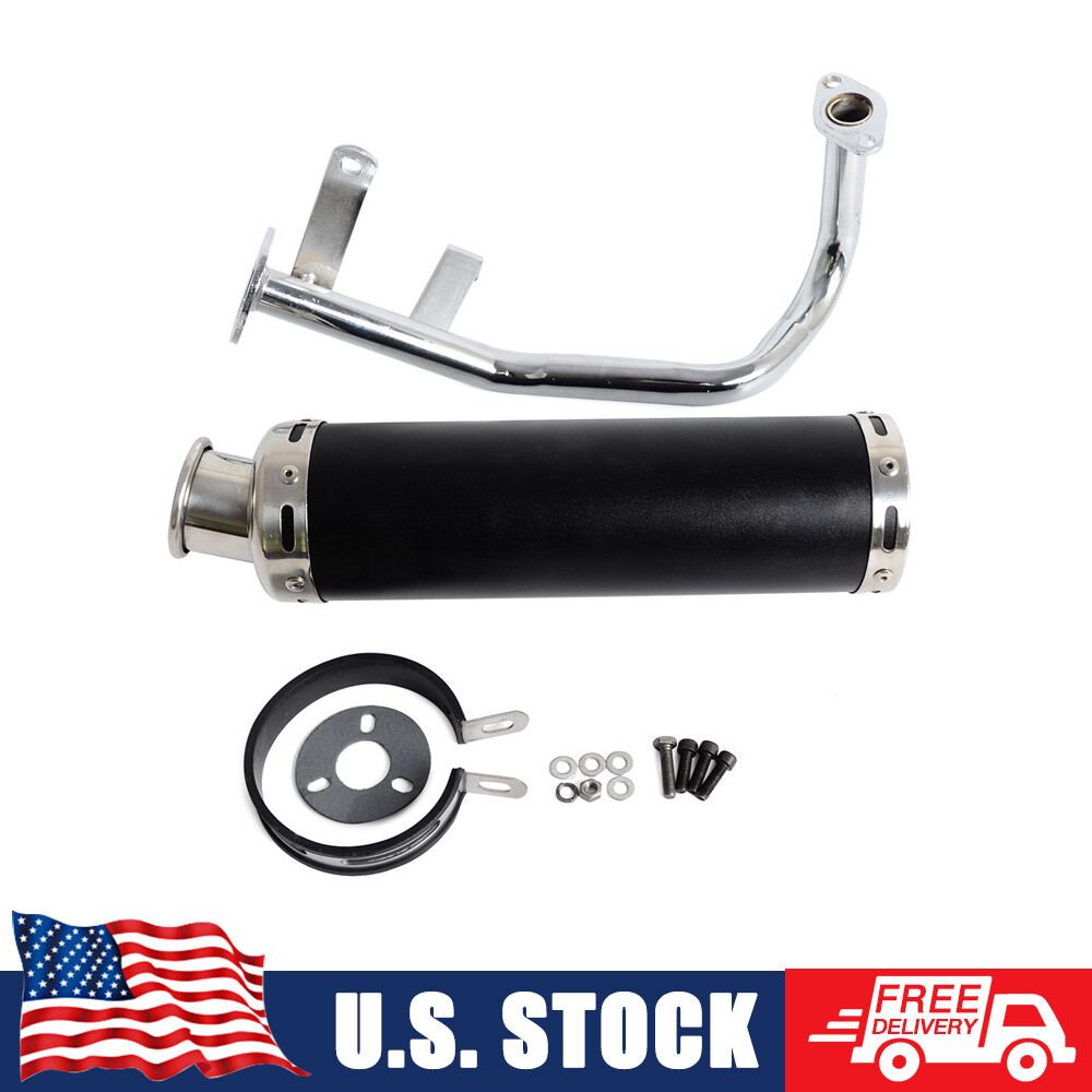 sold out Complete Exhaust Pipe Muffler System Assembly For GY6-Style ...
