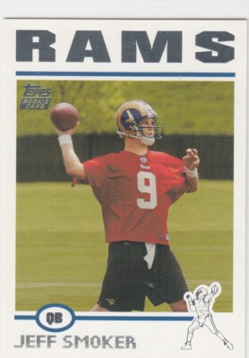 JEFF SMOKER 2004 TOPPS FOOTBALL NFL - 322 RC | eBay