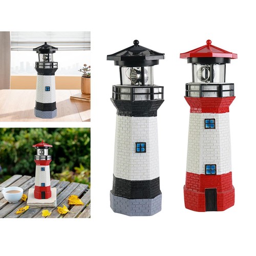 Solar Lighthouse Garden Statue Lighthouse Sculpture Resin Solar LED Lamp | eBay Australia