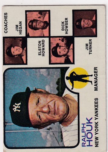 1973 TOPPS RALPH HOUK NEW YORK YANKEES #116 (REVIEW PICS) (VG-EX) (AA ...