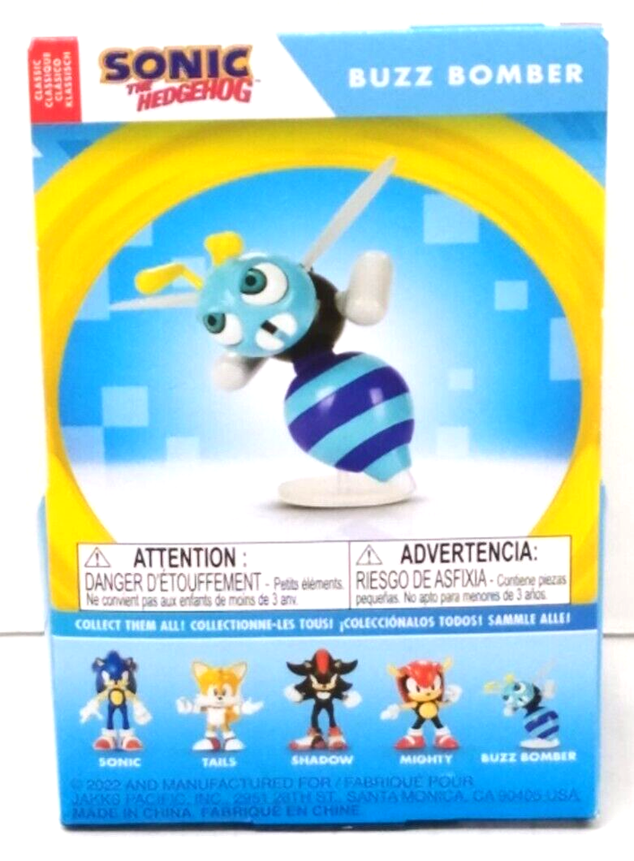 BUZZ BOMBER Action Figure Sonic The Hedgehog 3 Inch Classic Blue Bee | eBay