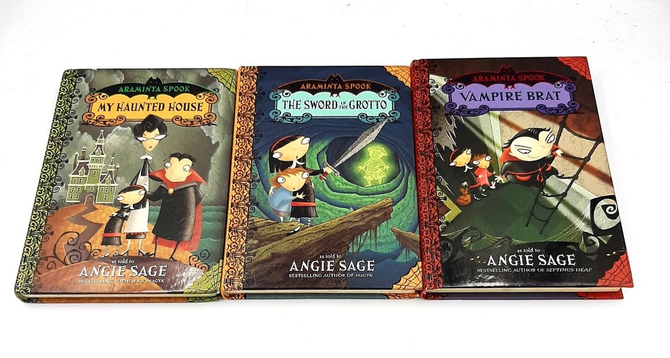 Araminta Spook #1 2 4 Hardcover Books by Angie Sage Vampire Brat Bundle | eBay Australia