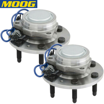 2X Moog Front Wheel Hub Bearing & Hub For Chevy Tahoe Silverado Sierra ...