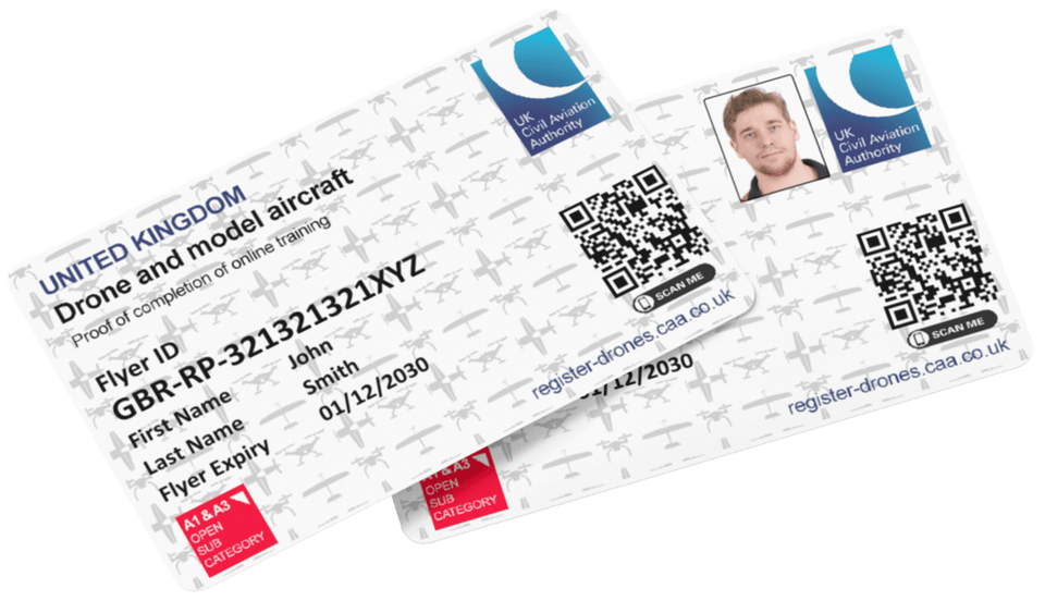 Drone Operator ID Stickers & NFC Drone Flyer ID Card + FREE Virtual ID ...