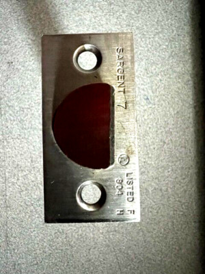 SARGENT LOCK 7 SERIES UL F 804 H SPRING LATCH 2 3/4 26D W/ DIAMOND ...