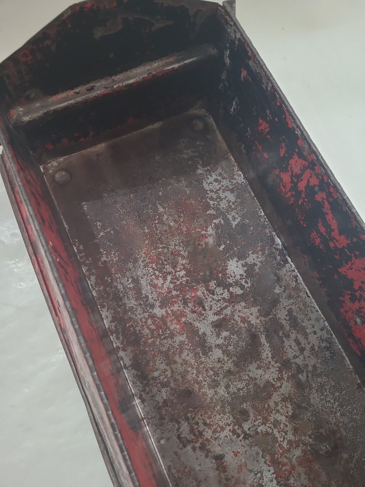 Proto Tool Box Vintage Mechanic Portable All Metal 21"x7.5" Removable ...