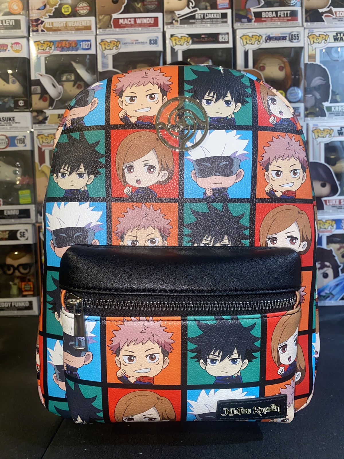 Bioworld Jujutsu Kaisen Chibi Grid Mini Backpack **BRAND NEW W/ MINOR ...