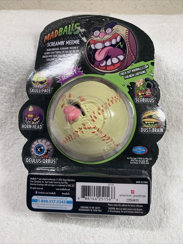 Madballs 1st Edition Screamin' Meemie Foam Ball New Series 1 Number 3 ...