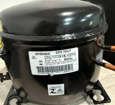 Embraco Refrigerator Compressor #EGYS 70HLP *OPEN BOX, NEVER USED* | eBay