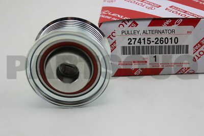 2741526010 Genuine Toyota PULLEY, ALTERNATOR W/CLUTCH 27415-26010 | eBay