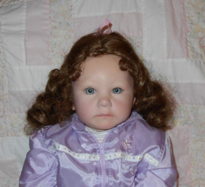 Kemper ALISA Doll Wig SIZE 14/15 AUBURN Long Wavy Hair & NO Bangs (H ...