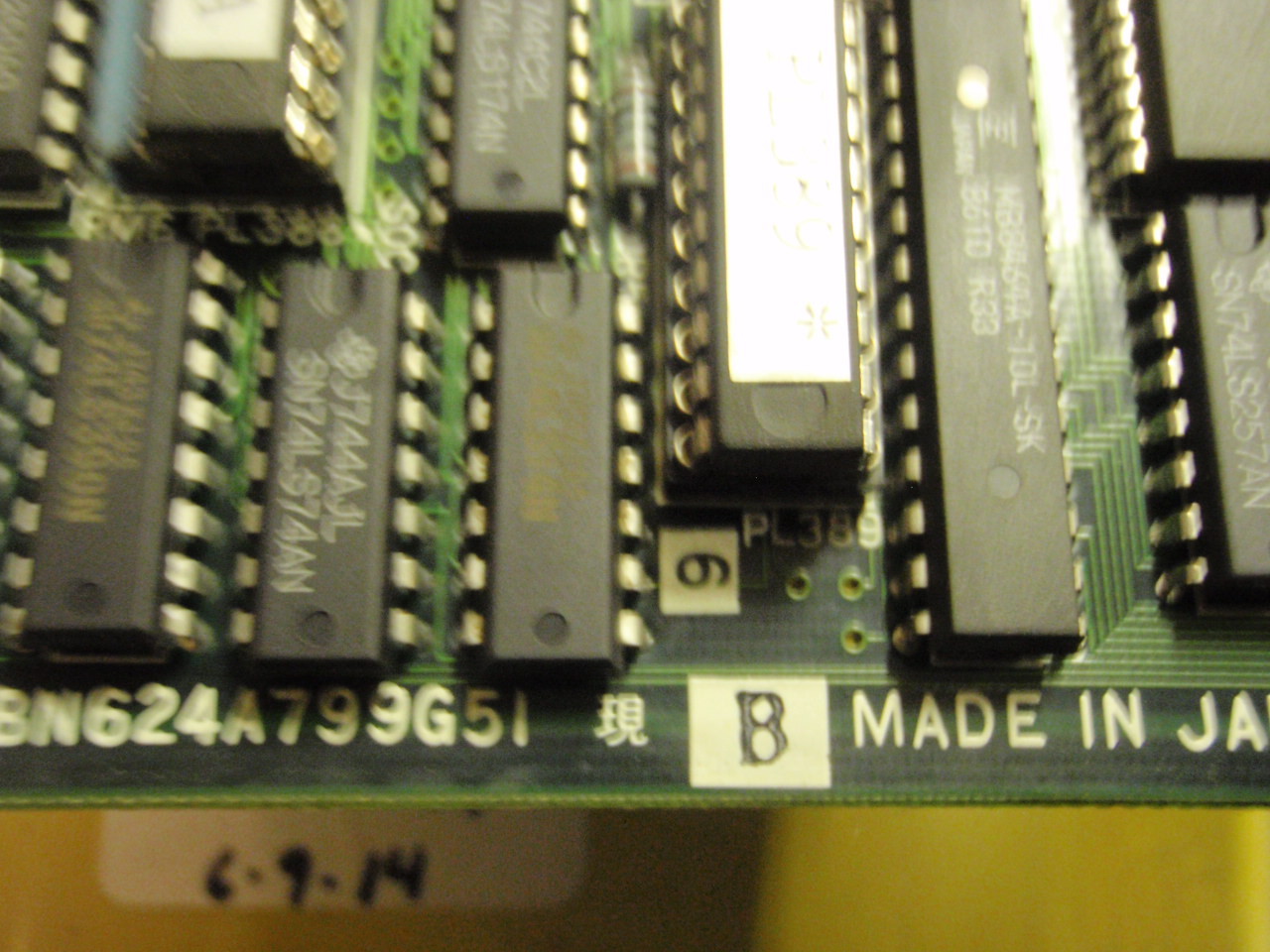 Mitsubishi MC712 / MC712B BN624A799G51 REV B Memory Module Board Card ...