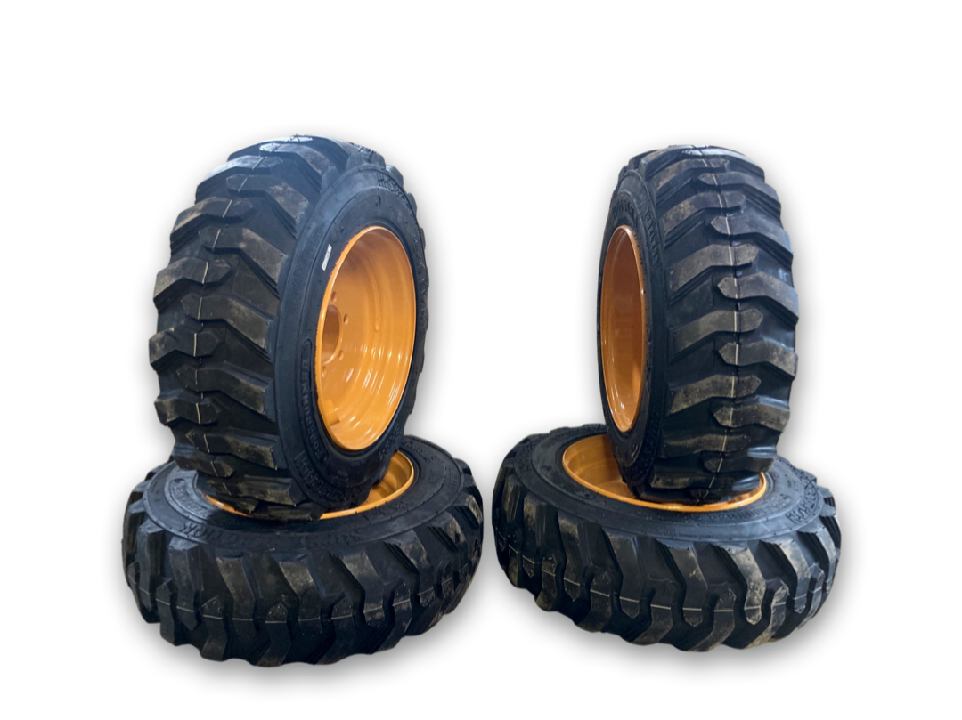 4 NEW 10-16.5 Forerunner Skid Steer Tires & Rims for Case 1840, 1838 -6 ...