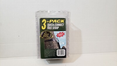 3-PACK QUICK CONNECT TREE STRAP HUNTER SAFETY SYSTEM NEW NIP 3 STRAPS ...