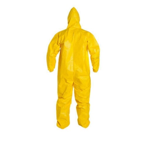 DUPONT TYCHEM TYVEK QC127S YELLOW COVERALL CHEMICAL HAZMAT-VARIETY: (L ...